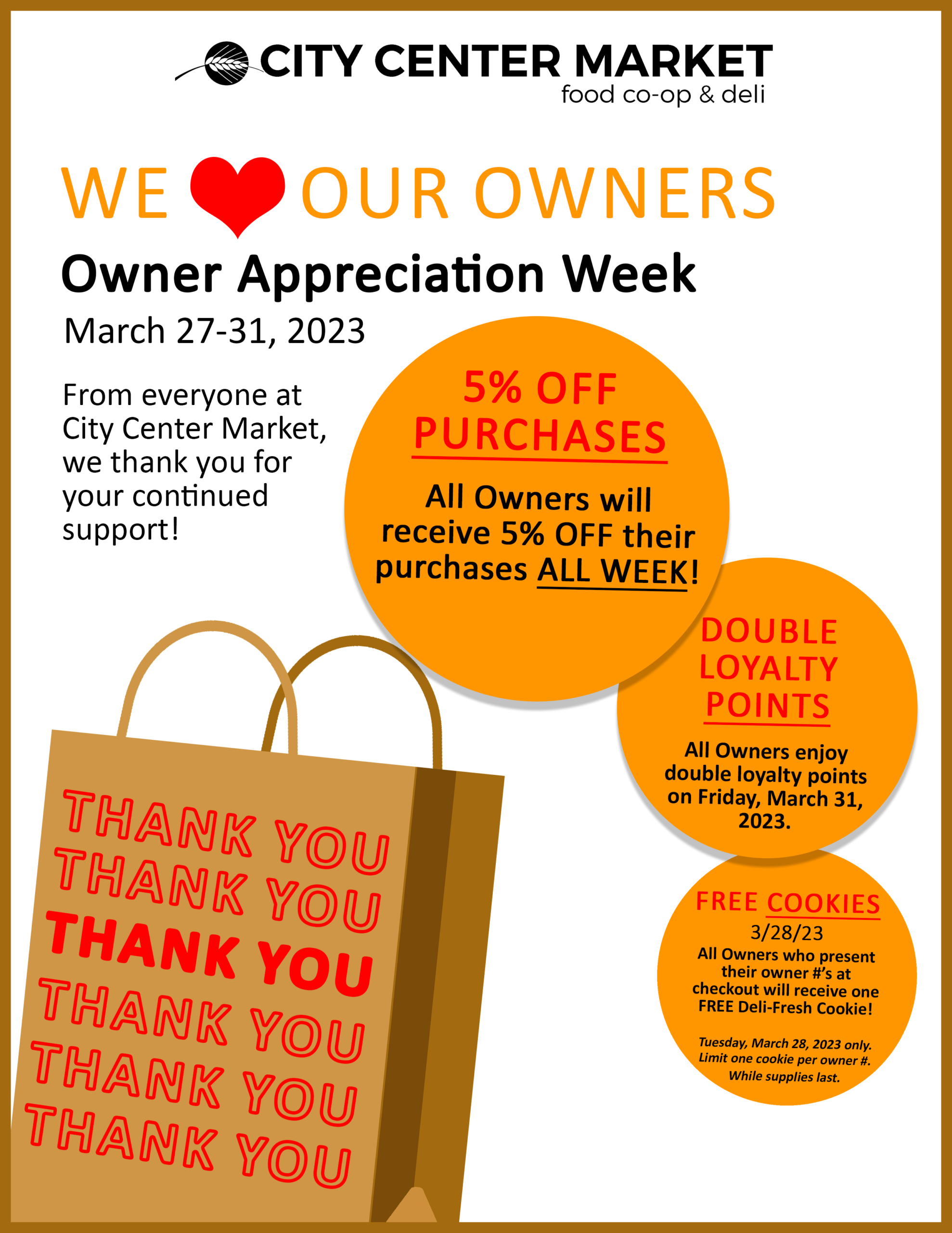 Owner Appreciation Week - City Center Market